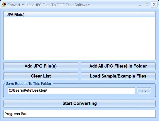 Download Convert Multiple JPG Files To TIFF Files Software V7 0 