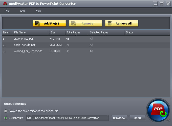 Download MediAvatar PDF To PowerPoint Converter V1 0 AfterDawn 