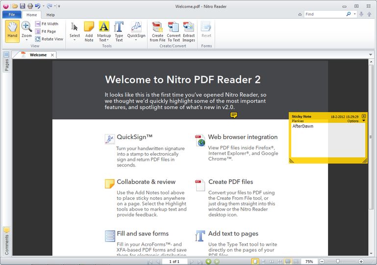 Download Nitro PDF Reader V2 2 1 14 freeware AfterDawn Software