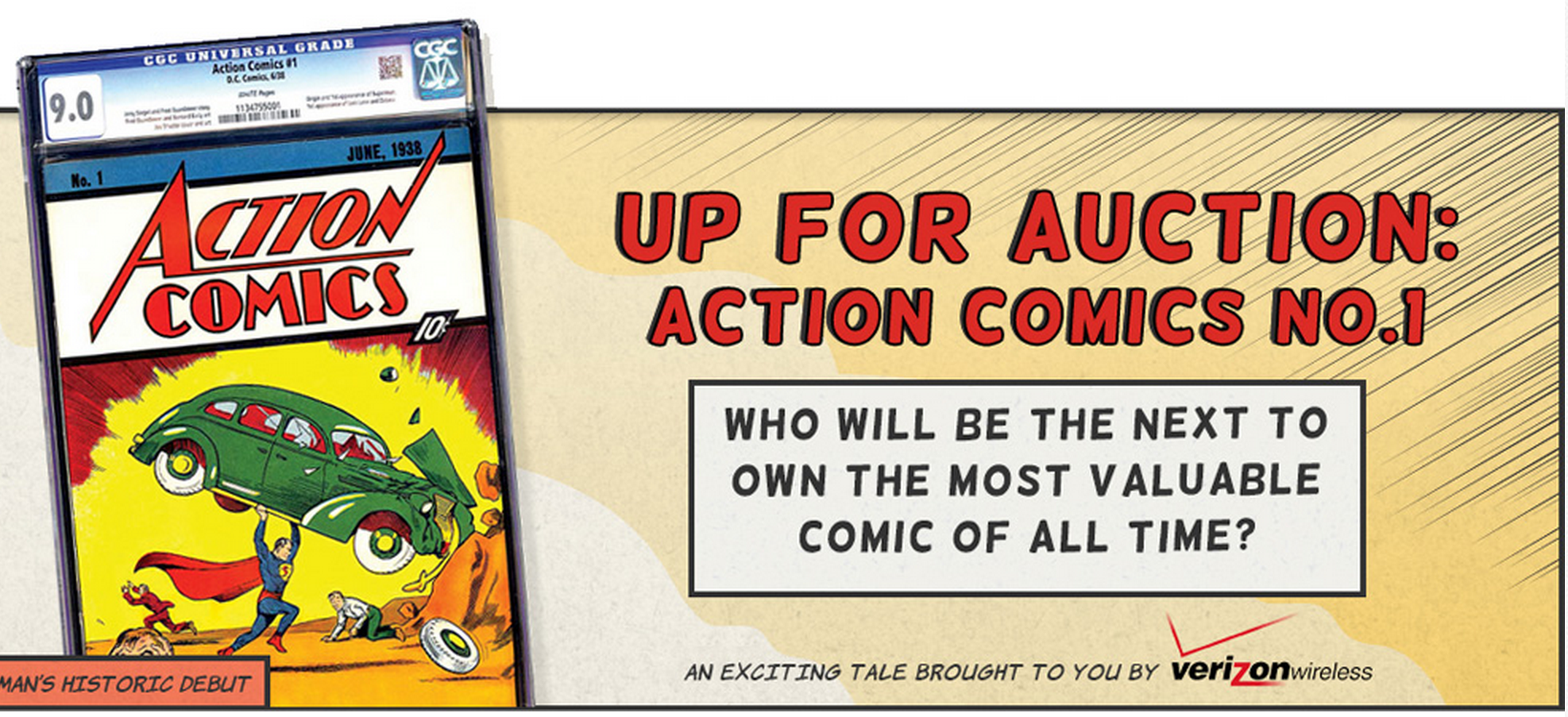 Mint condition Action Comics #1 from 1938 sells for $3.2 million on ...