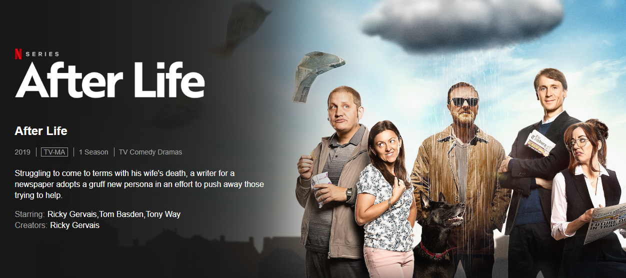 Tässä kaikki palaavat Netflix-sarjat: Ricky Gervaisin After Life ...