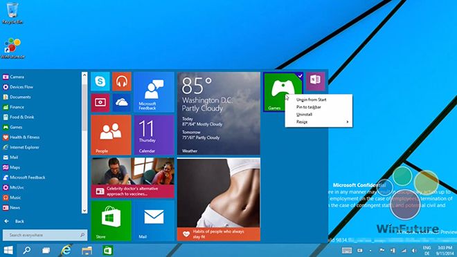 Video: Windows 9 Start Menu in action - AfterDawn