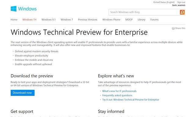 Microsoft reveals Windows TH name for upcoming Windows release - AfterDawn